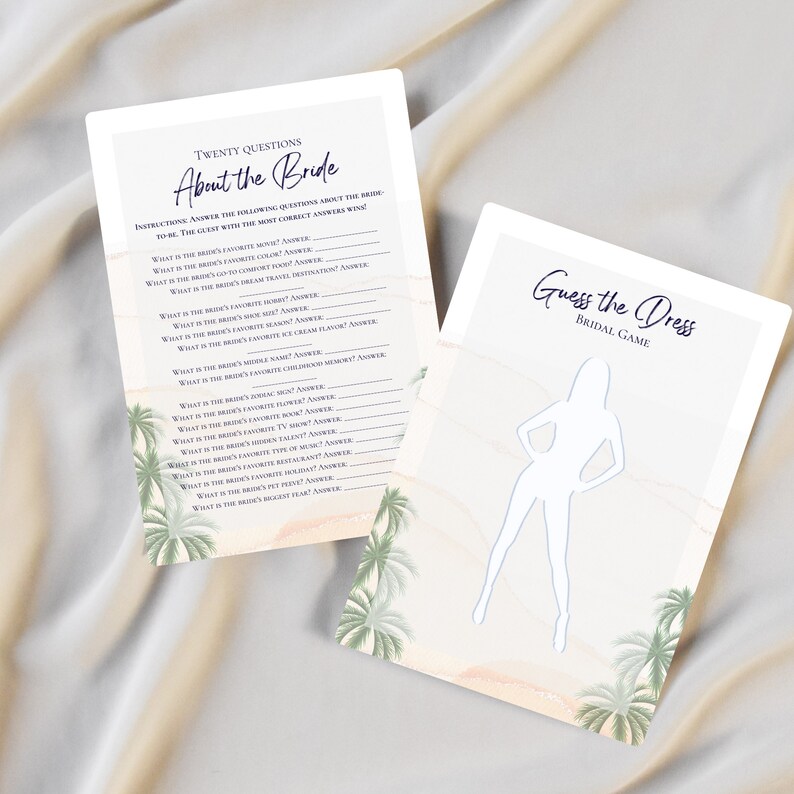 Printable Bridal Shower Games, Printable Bachelorette Game Bundle ...