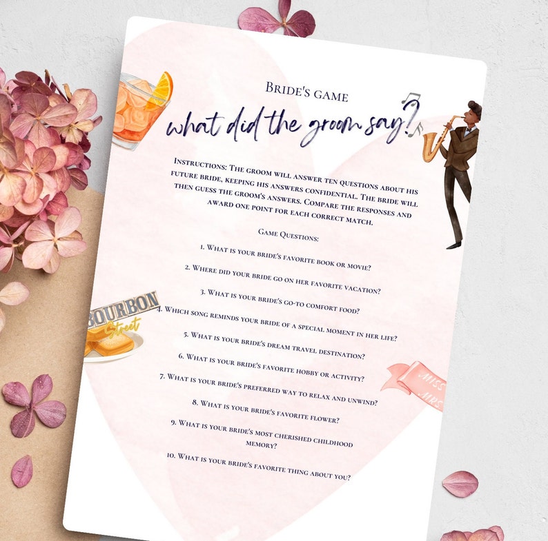 Printable Bridal Shower Games, Printable Bachelorette Game Bundle ...