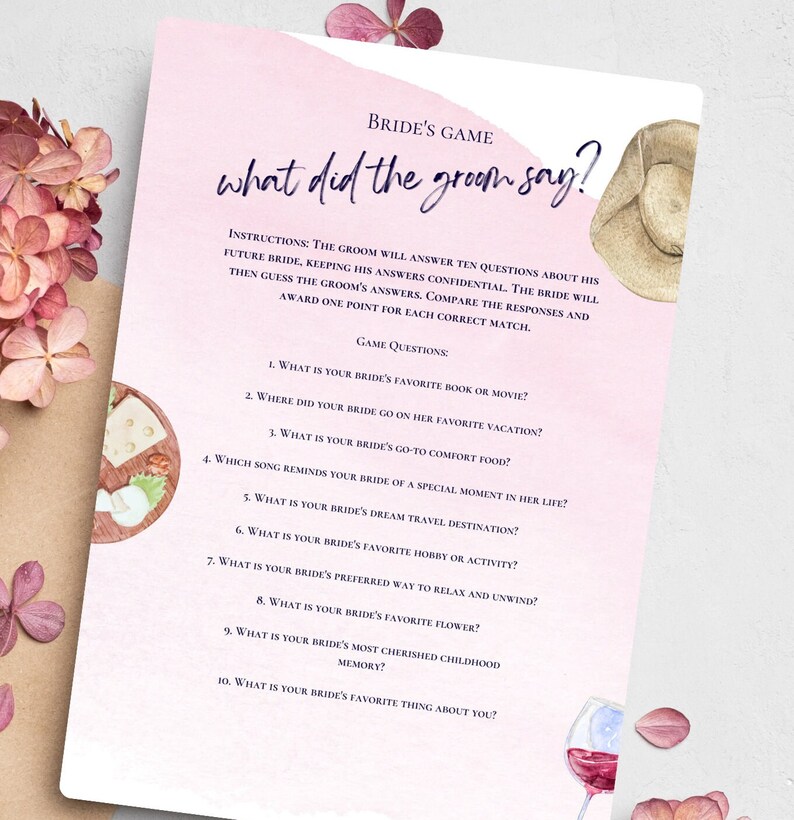 Printable Bridal Shower Games, Printable Bachelorette Game Bundle ...
