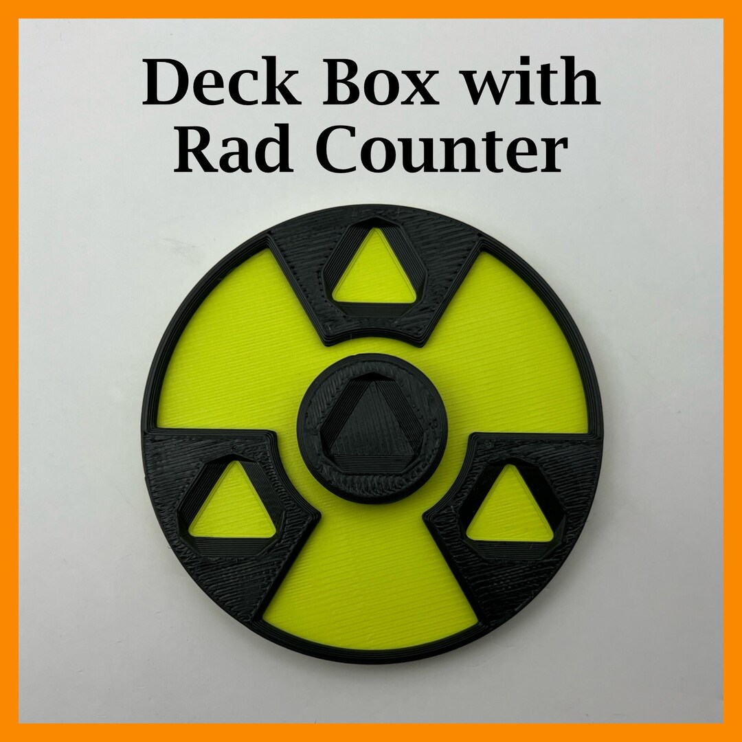 Deck Box With Rad Counter High Capacity 110 Deck Box for MTG and EDH ...