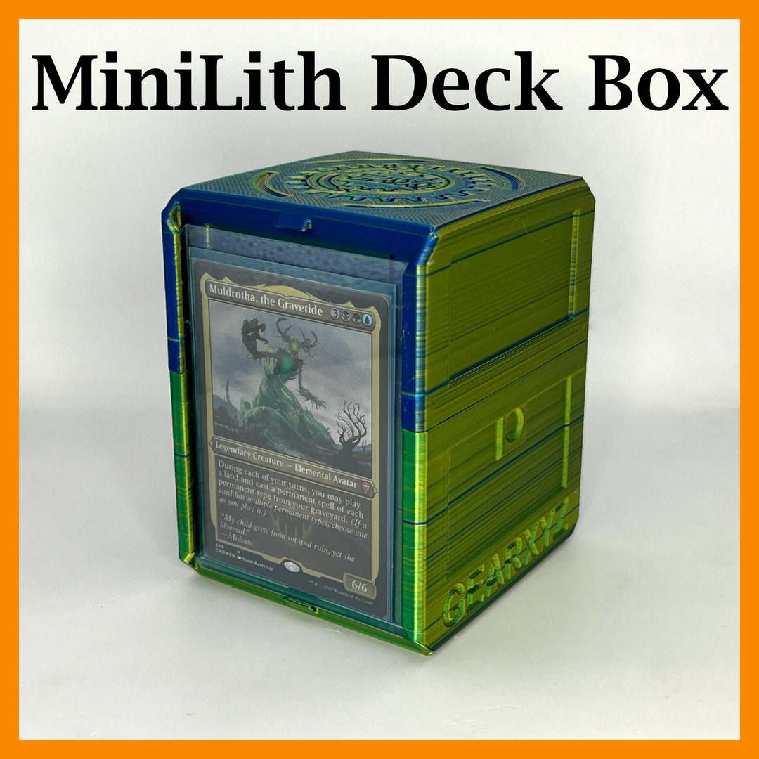 Custom High Capacity 110 Deck Box for MTG and EDH Metamorph Minilith 3D ...