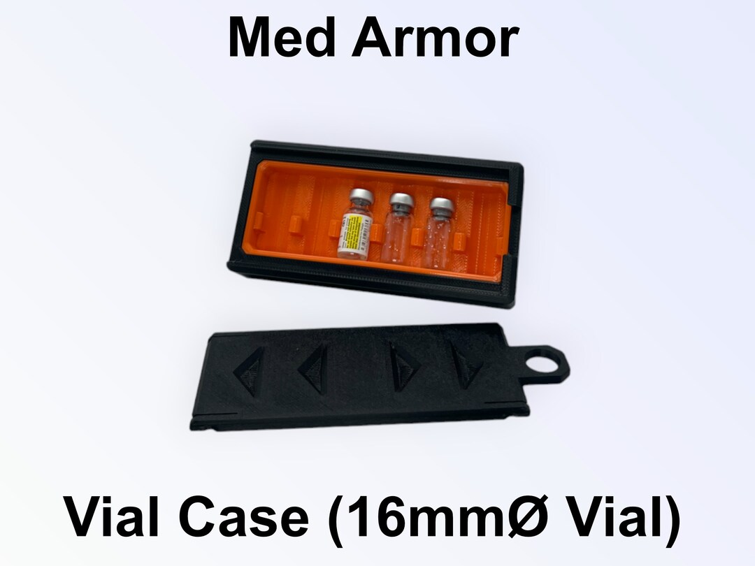 Medarmor Testosterone Vials 16mm Ø Vial Storage and Protection ...