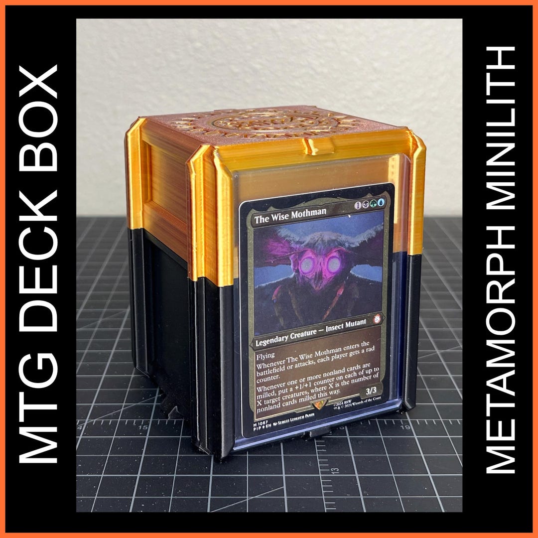 Wall Mounted High Capacity 110 Deck Box for MTG and EDH - Metamorph ...