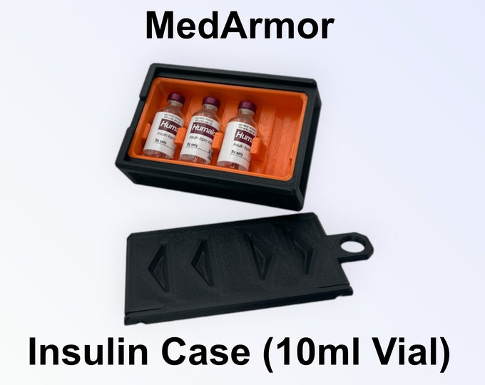 Humalog / Novalog 10ml 3 Piece 3D Printed Insulin Vial Vessel ...