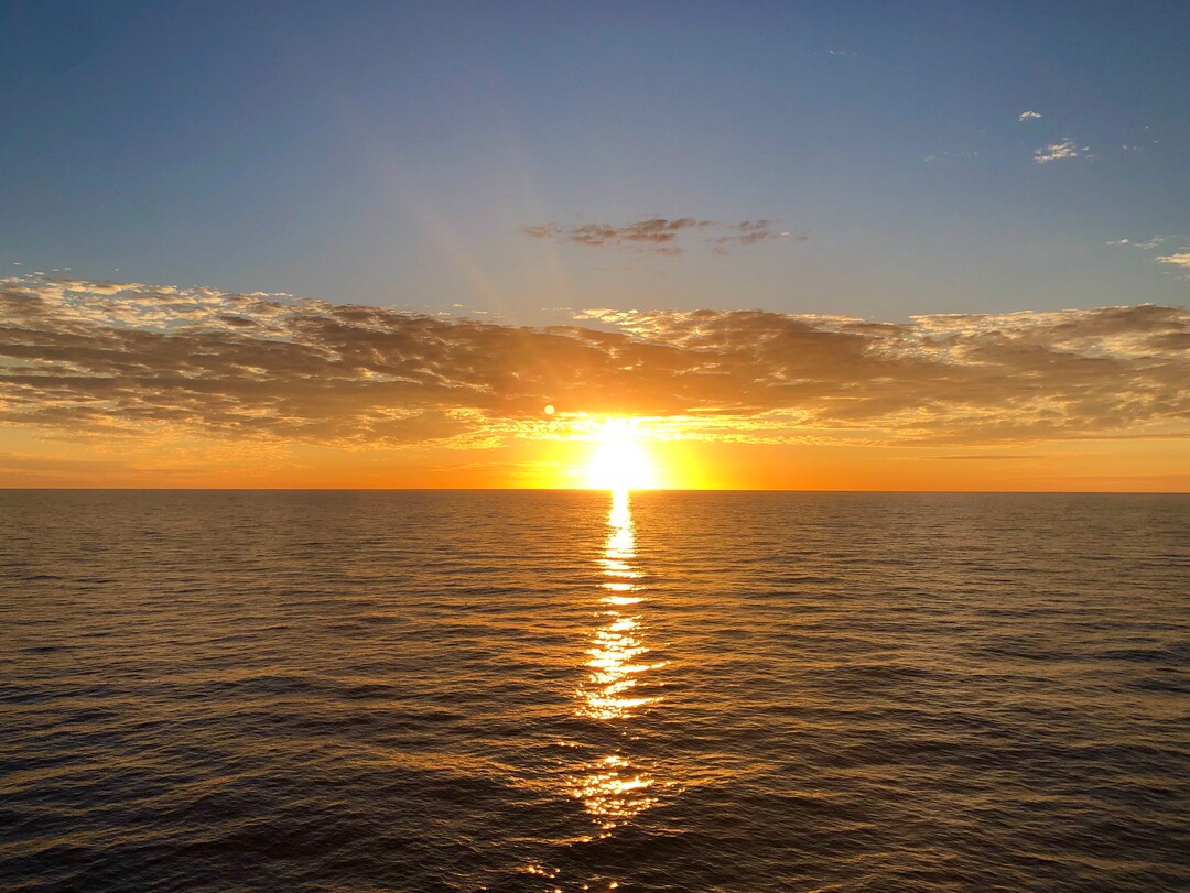 Sunset Digital Photo, Clouds Digital Picture, Ocean Digital Wall Art ...