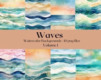 20 High-quality Ocean Waves Clipart Ocean Waves Digital - Etsy