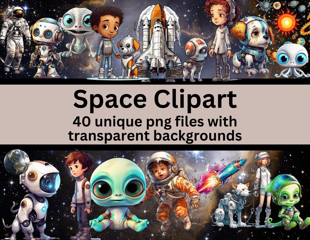 Space Clipart, Space Digital Images, Space Images, Astronaut, Alien ...