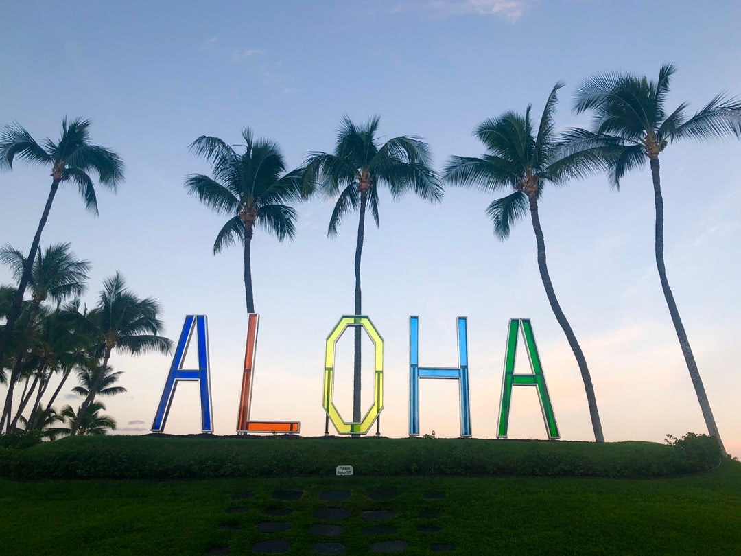 ALOHA Digital Photo, Hawaii Picture, Aloha Wall Art, Hawaiian Digital ...