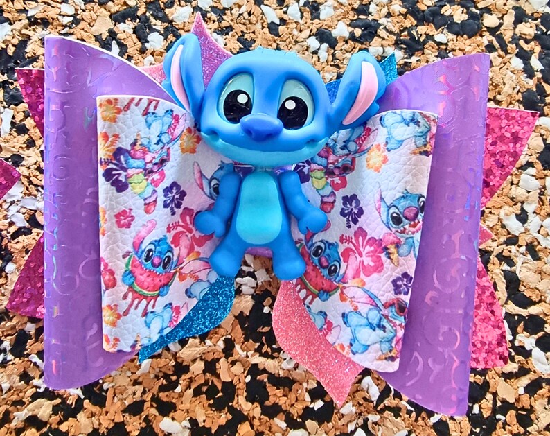 Experimento n.° 626 de Lilo y Stitch: lazo para el cabello grande de 5 ...