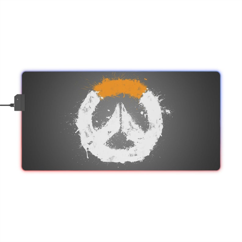 LED Gaming Mouse Pad - Overwatch Logo Painted - Etsy