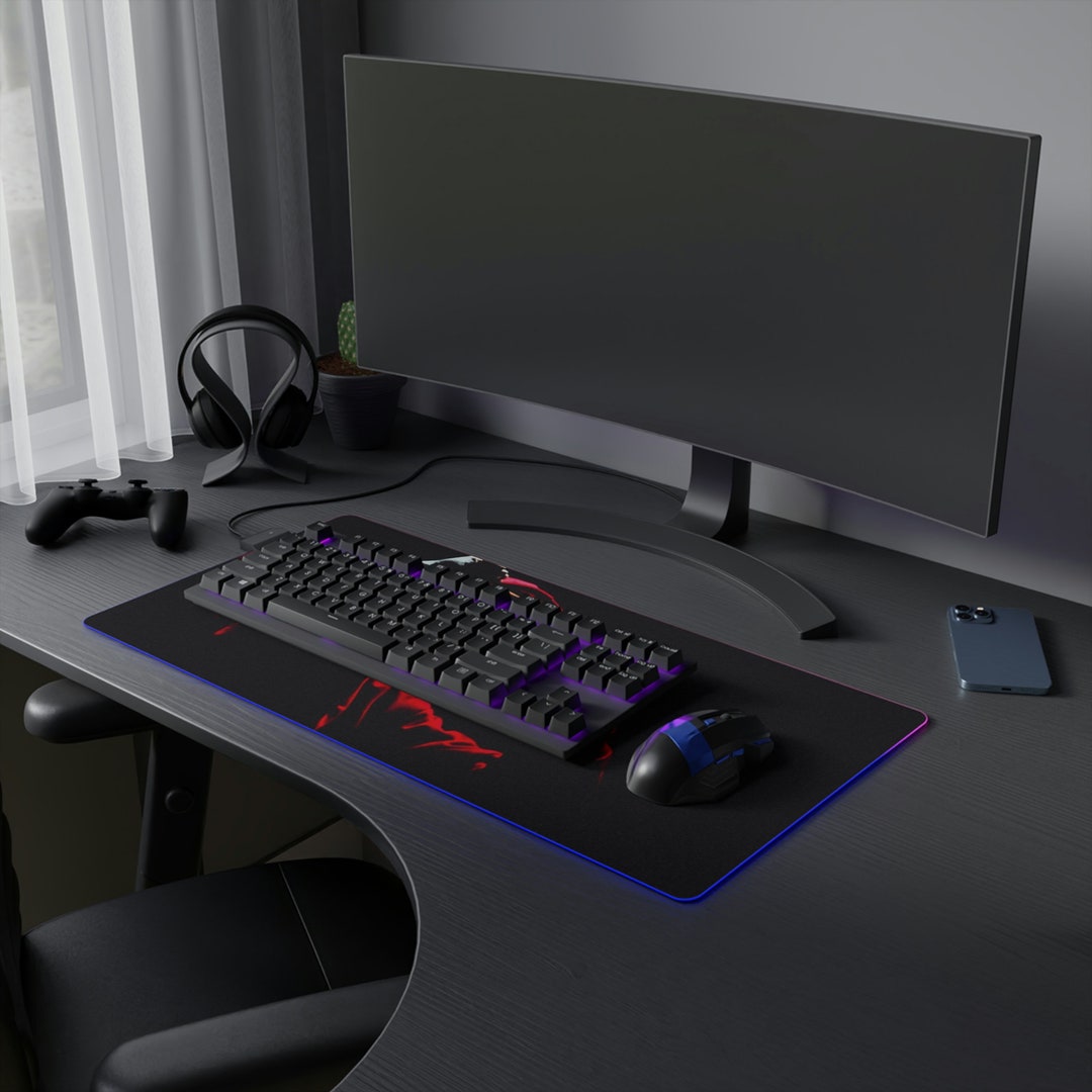 LED Gaming Mouse Pad - Red Purge - Etsy