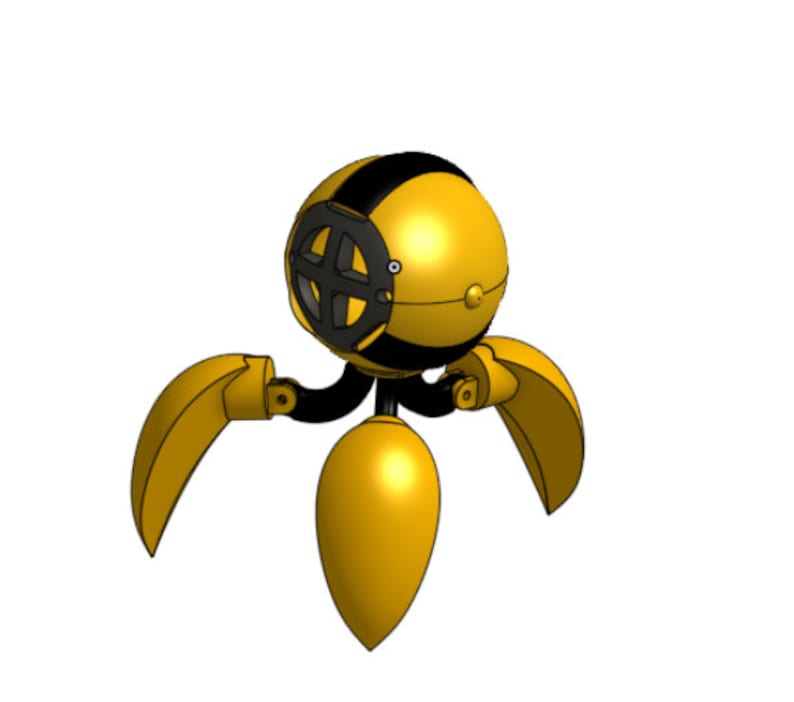 Digital Download Sphere Robot Tripod - Martian STL - Etsy