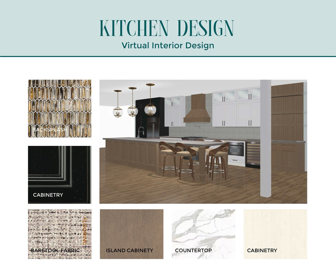 Kitchen Interior Design, Custom Interior Design Service, E-design ...