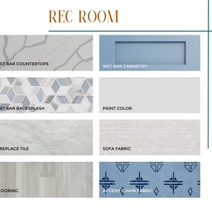 Rec Room Interior Design Package: Mood Board, 3D Renderings - Etsy
