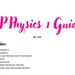 AP Physics Complete Study Guide - Etsy