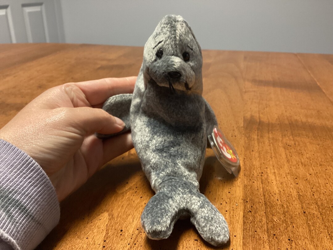 Ty Beanie Baby, Slippery the Seal - Etsy