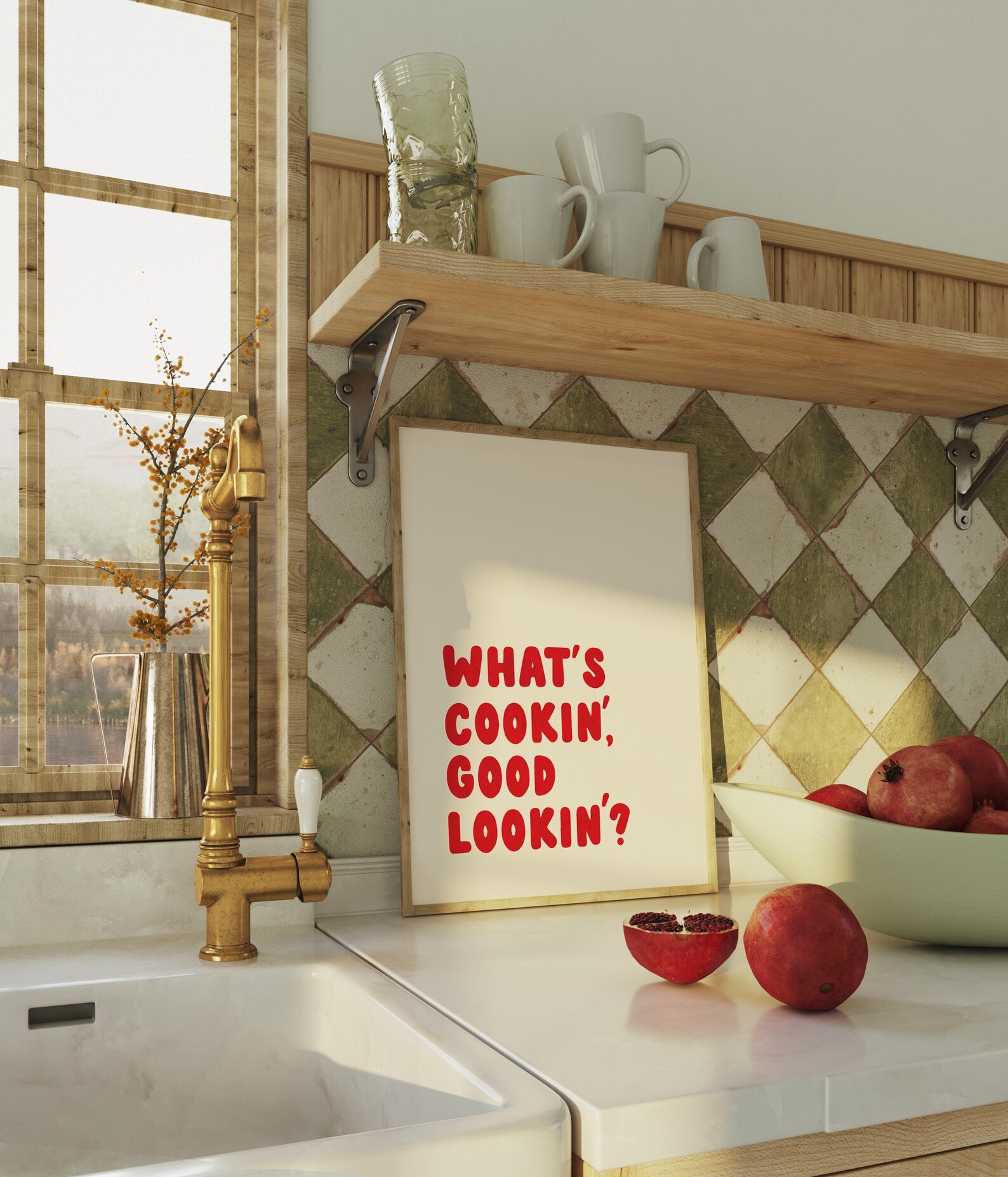 What's Cookin' Good Lookin'? - Kitchen Wall Art - Etsy