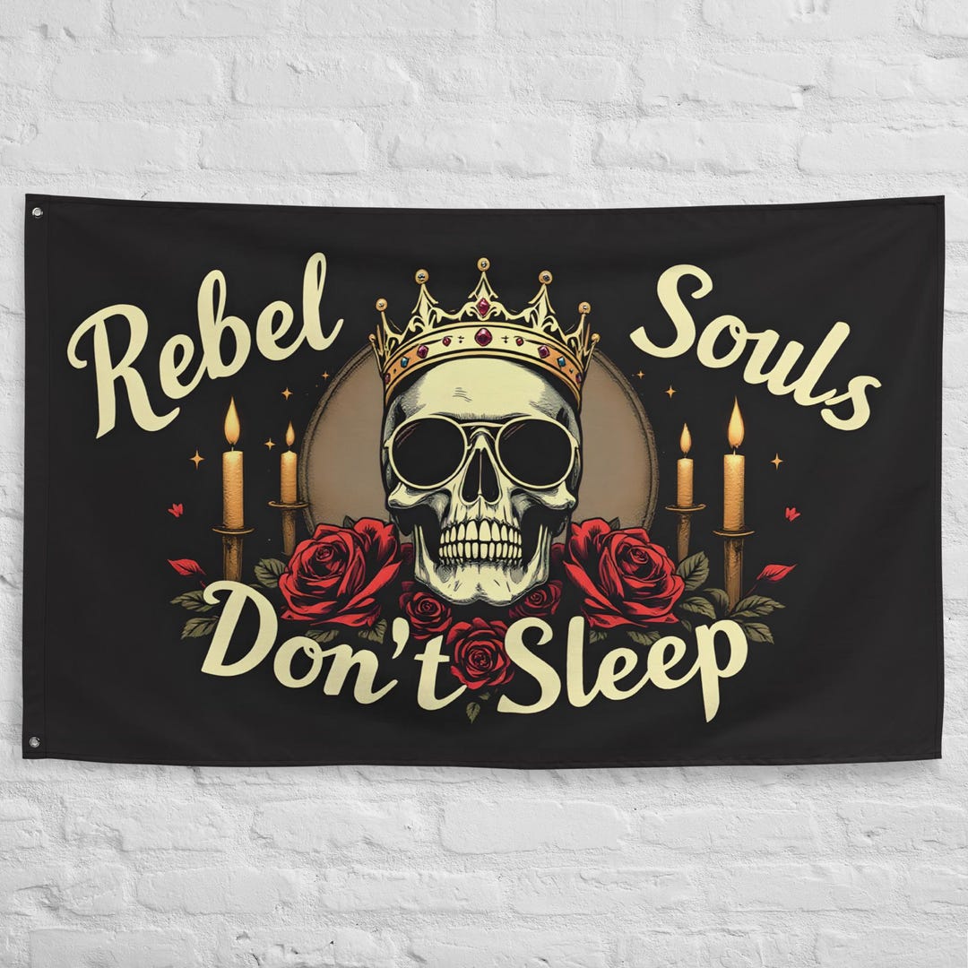 LIMITED EDITION Flag – Ozzy Tribute Goth Room Decor | Rock and Roll Art ...