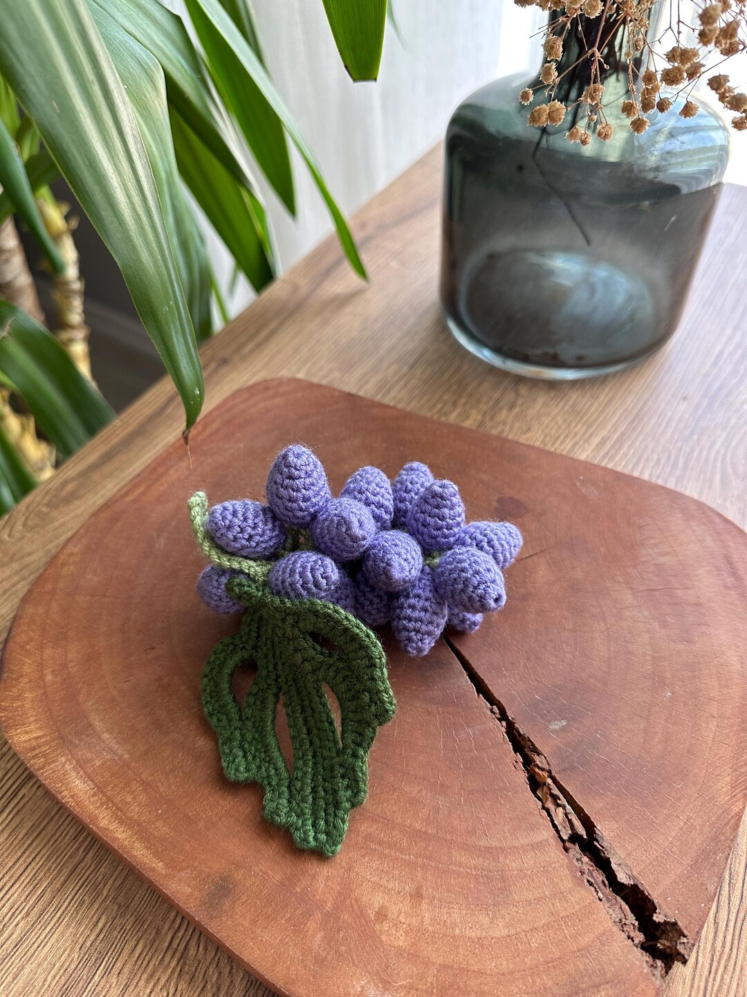 Crochet Grapes: Knitted Kitchen Decor, Montessori Play Food - Etsy