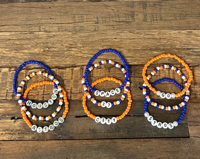 Astros Baseball Bracelets - Etsy