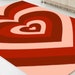 Red Heart Rugs, Bedroom Rugs, Red Rugs, Modern Rug, Salon Decor Rug ...