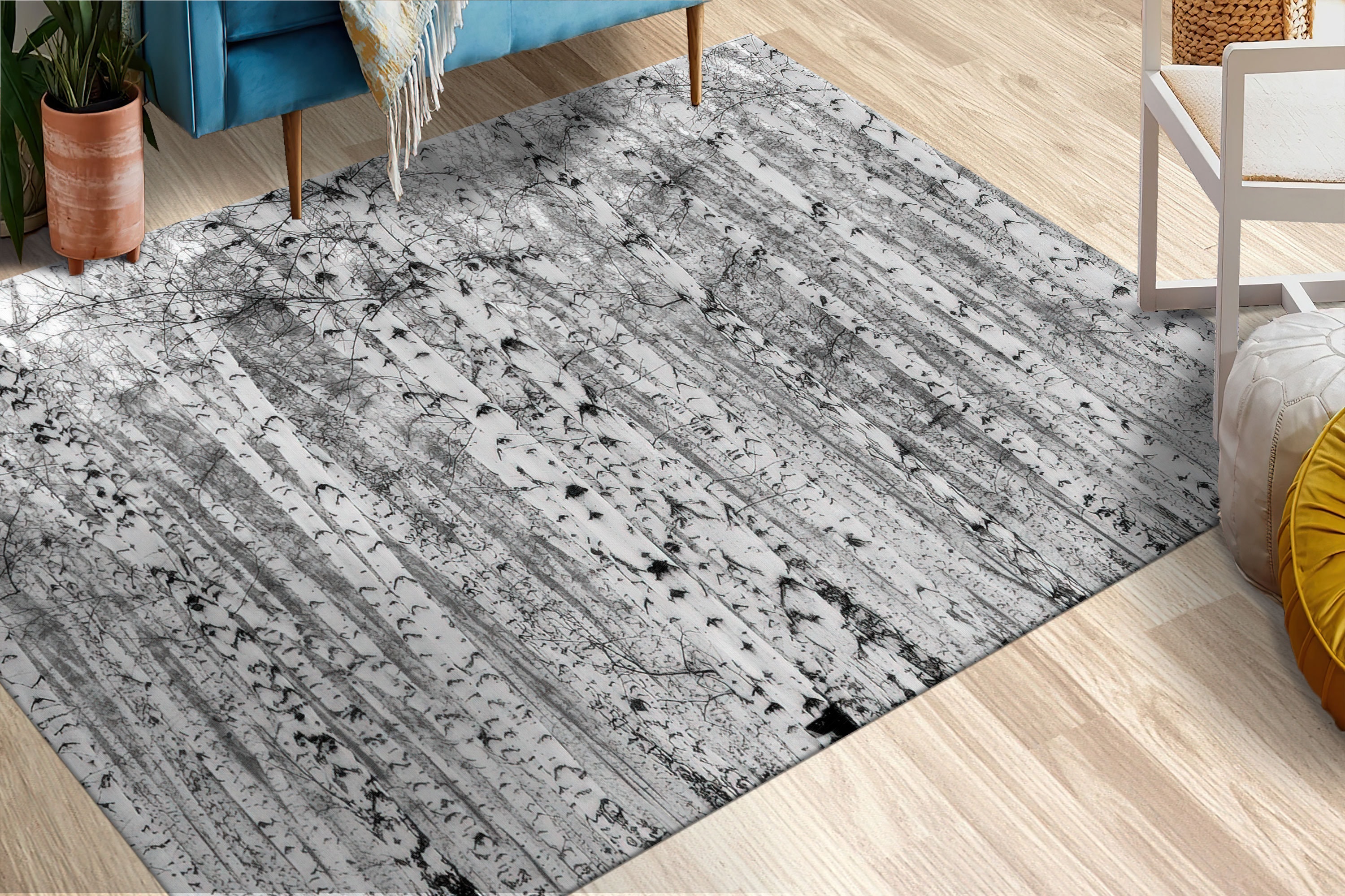Birch Forest Rugs, Birch Forest Rug, Forest Landscape Rug, View Rugs ...