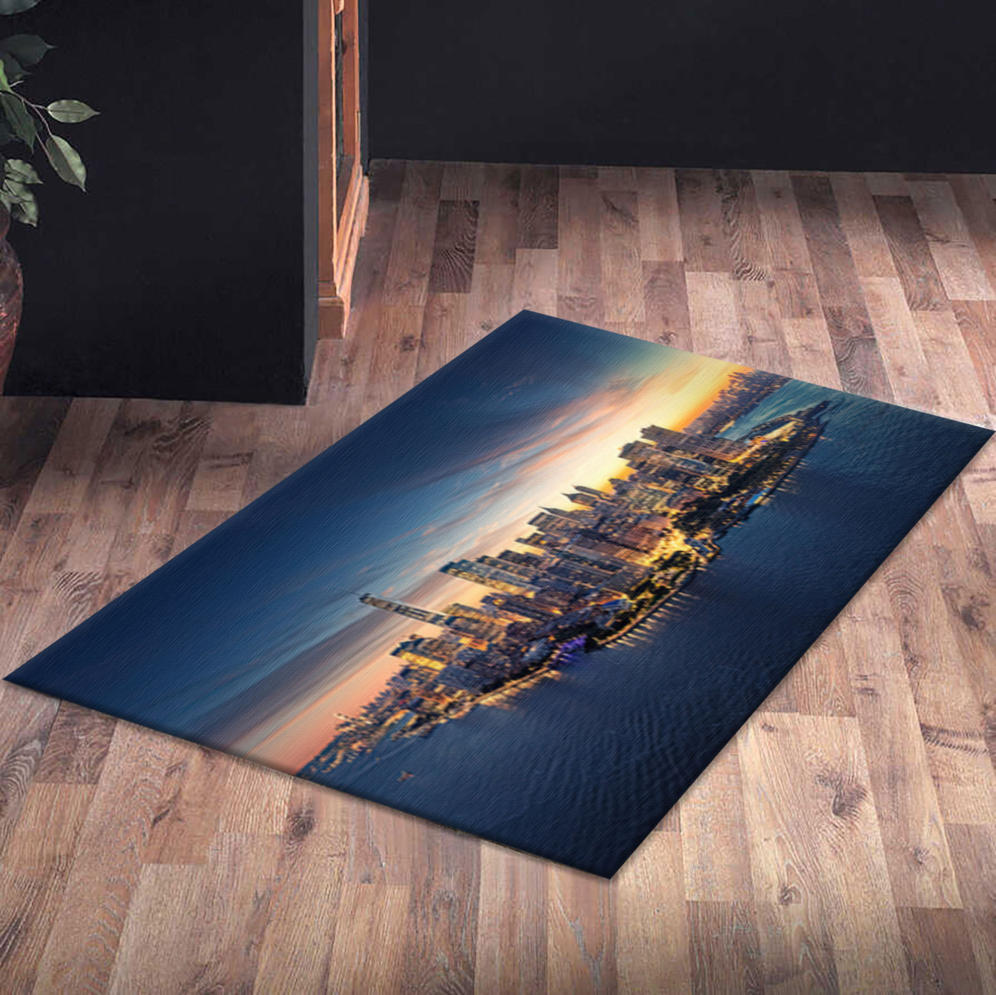 New York Skyline Rug City Landscape Rugs Skyline Rugs - Etsy