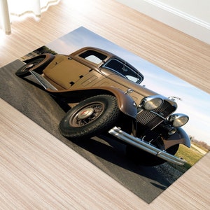 Vintage Car Rugs, Retro Car Rug, Classic Car Rugs, Car Rug, Gift for ...