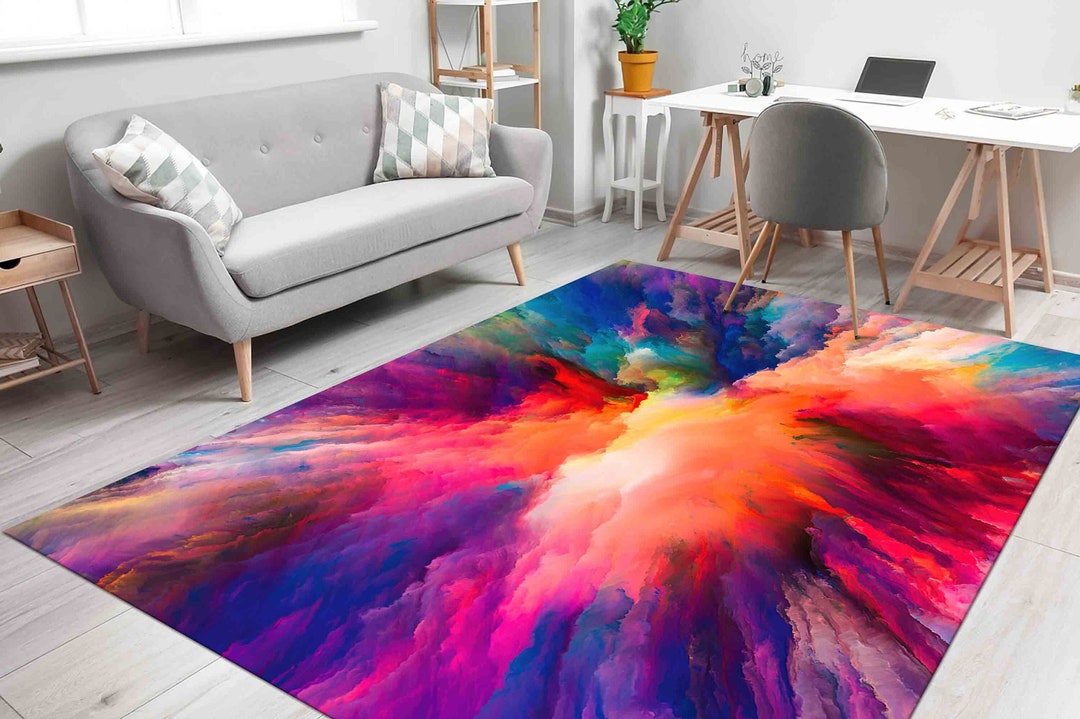 Colorful Cloud Rugs, Divine Colors Rug, Color Splash Rug, Modern Rug ...
