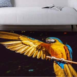 Parrot Rugs, Bird Rugs, Contemporary Rug, Animal Rug, Saloon Rug ...