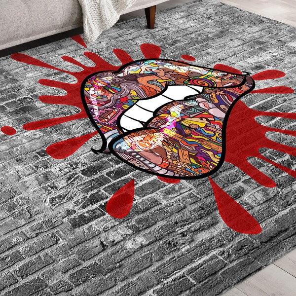 Sexy Lip Rug Etsy Uk