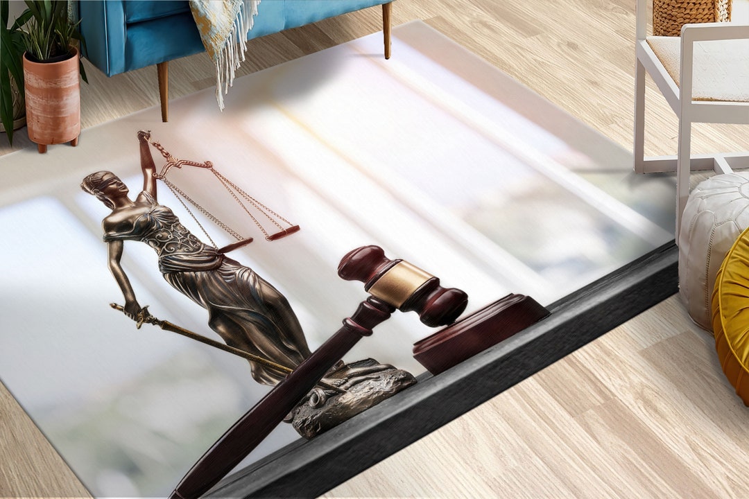 Lady Themis With Scales Rugs, Lady Justice Rugs, Scales Rug, Modern ...