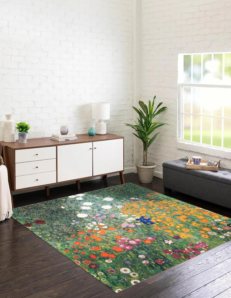 Gustav Klimt Rugs, Flower Garden Rugs, Bauerngarten Rugs, Reproduction ...