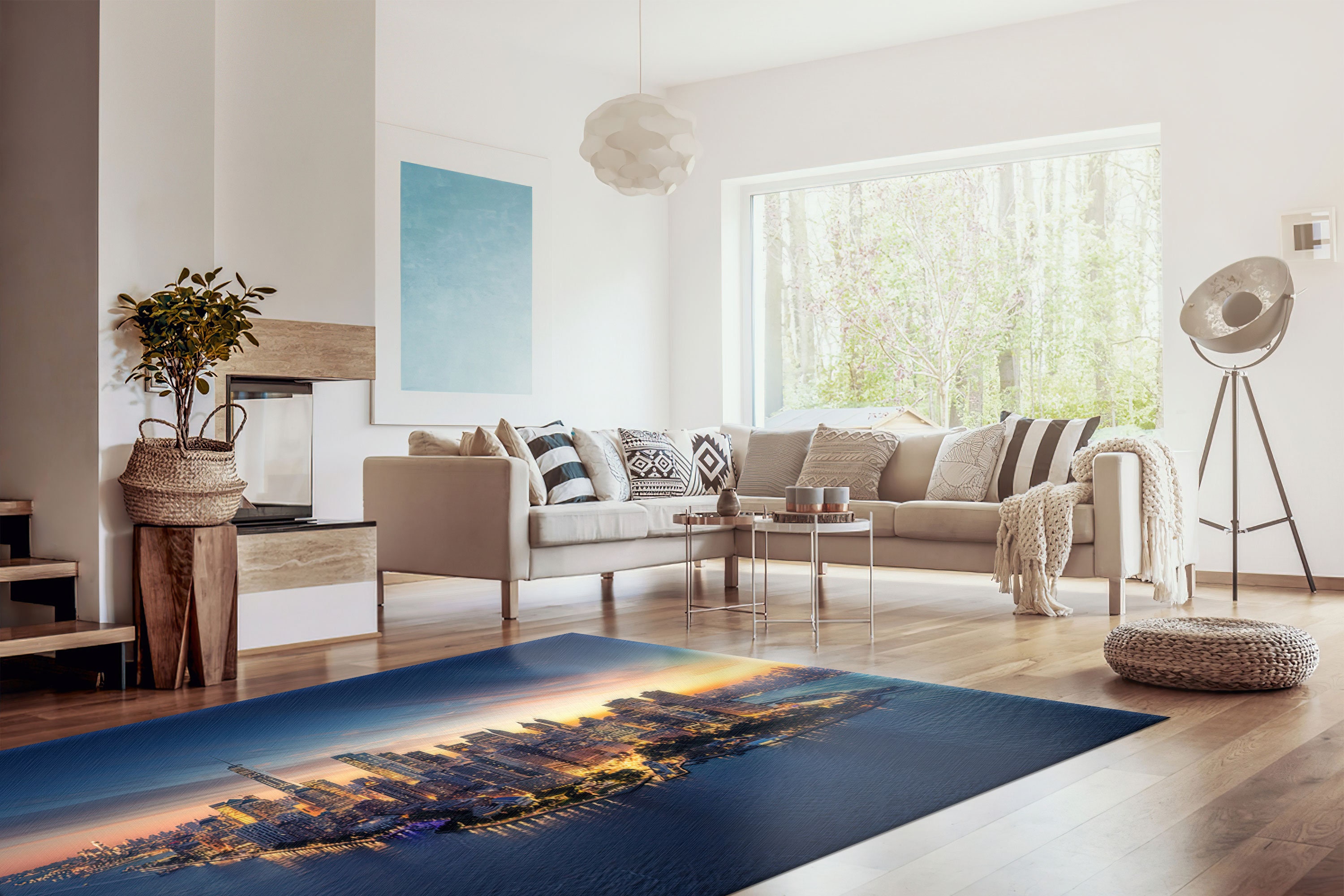 New York Skyline Rug City Landscape Rugs Skyline Rugs - Etsy