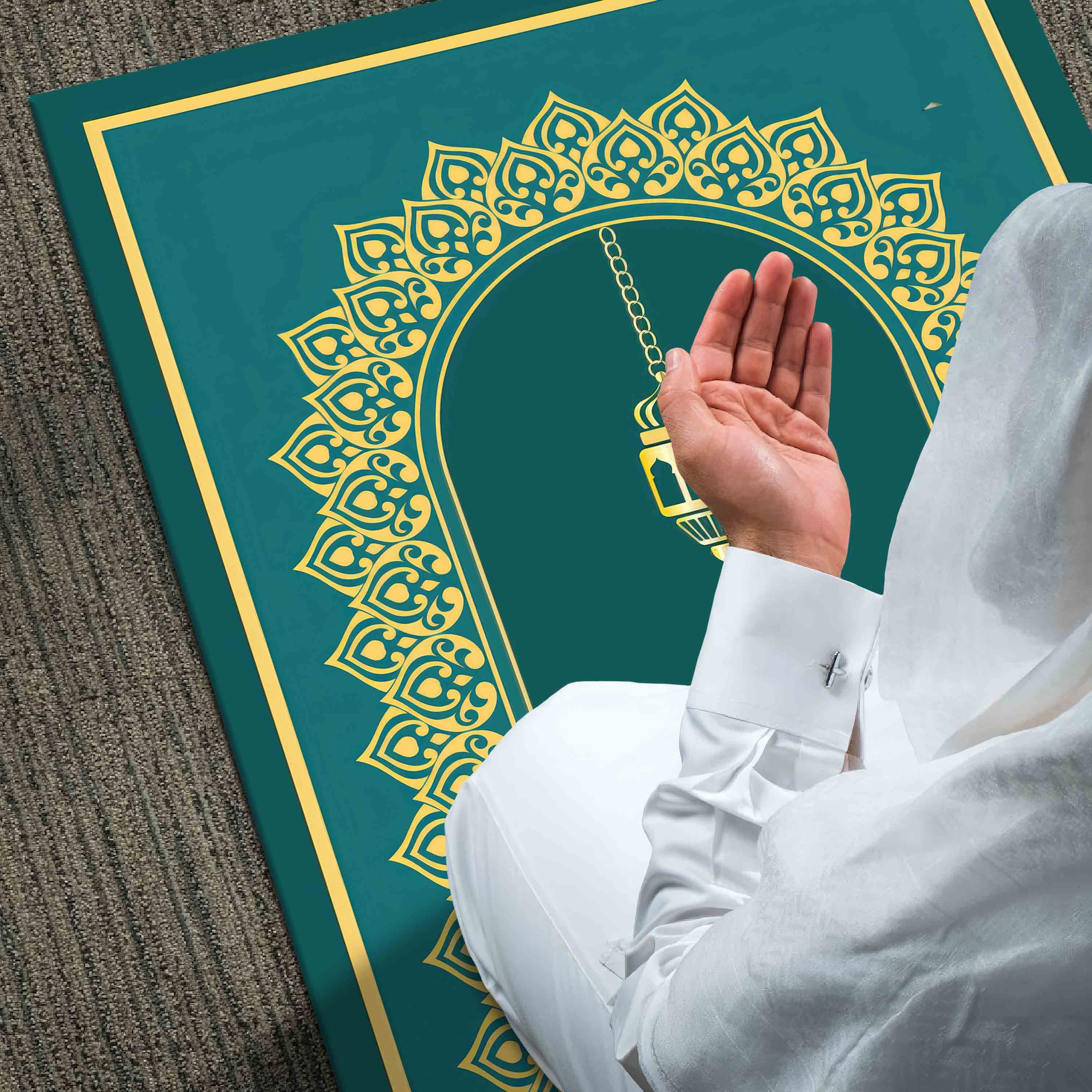 Blue Prayer Rug, Yellow Prayer Rug, Religious Rug, Muslim Home Rug ...