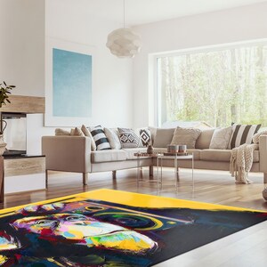 Monkey Boombox Rugs, Monkey Rug, Animal Rug, Dj Monkey Rug, Custom Rug ...