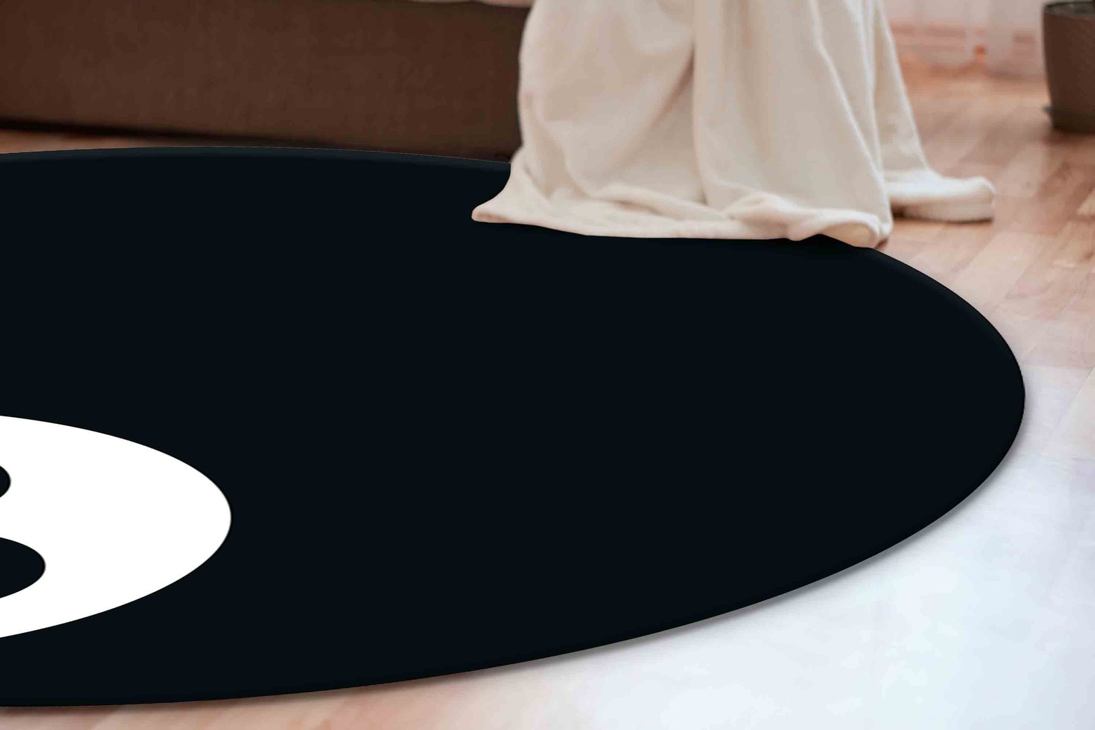 8 Ball Rugs Round Rug Black Rugs Modern Rugs Gift for Her - Etsy