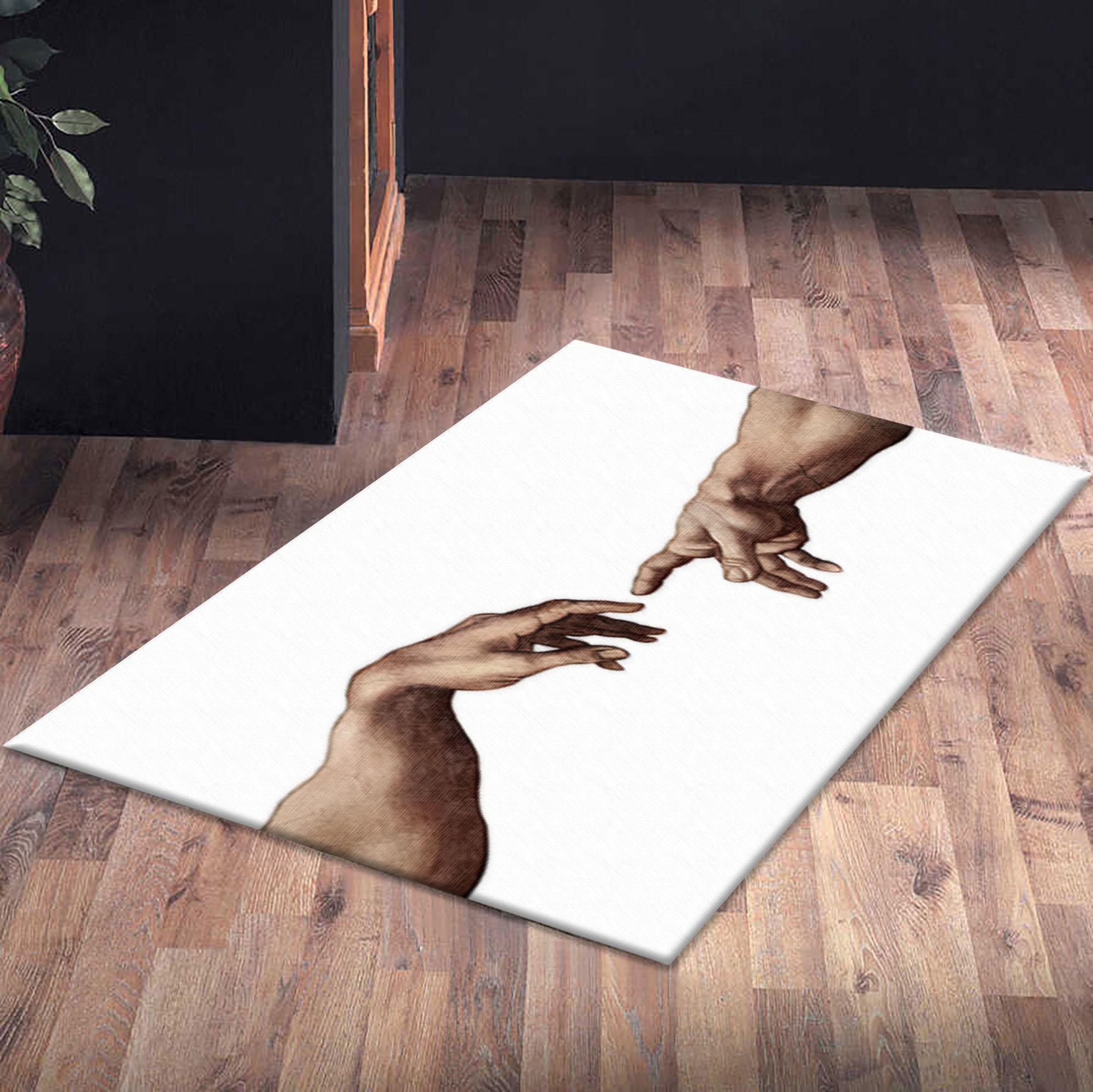 Creation of Adam Rugs, Michelangelo Art Rug, Sistine Chapel Rug ...