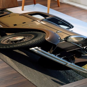 Vintage Car Rugs, Retro Car Rug, Classic Car Rugs, Car Rug, Gift for ...