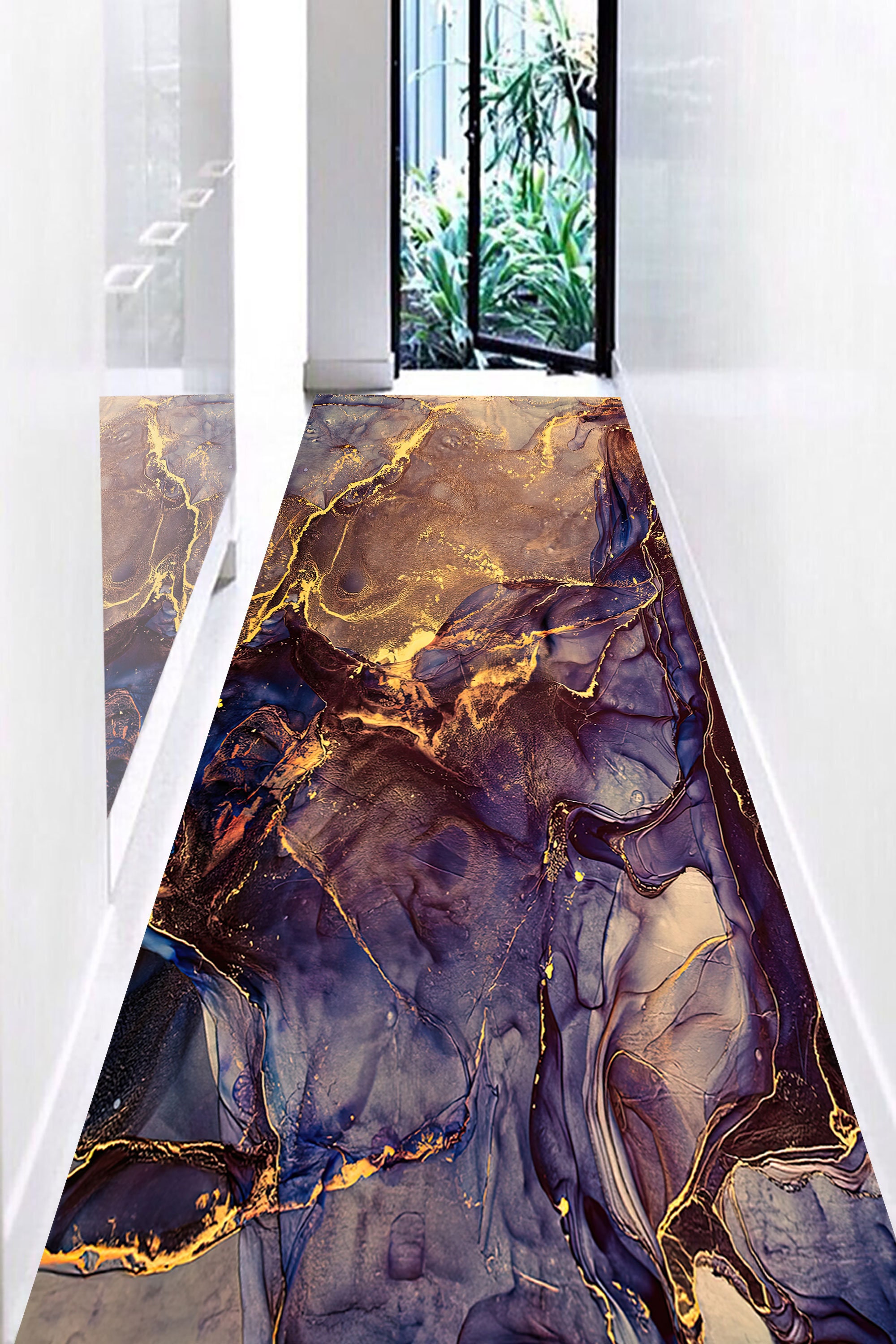 Purple and Gold Marble Rug Purple Marble Rugs Luxury Marble - Etsy