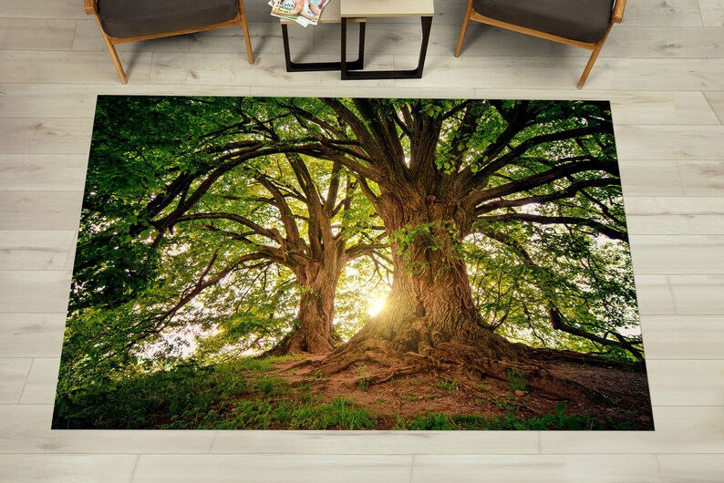 Tree Rugs, Tree Vire Rugs, Forest View Rugs, Landscape Rugs, Home Decor ...