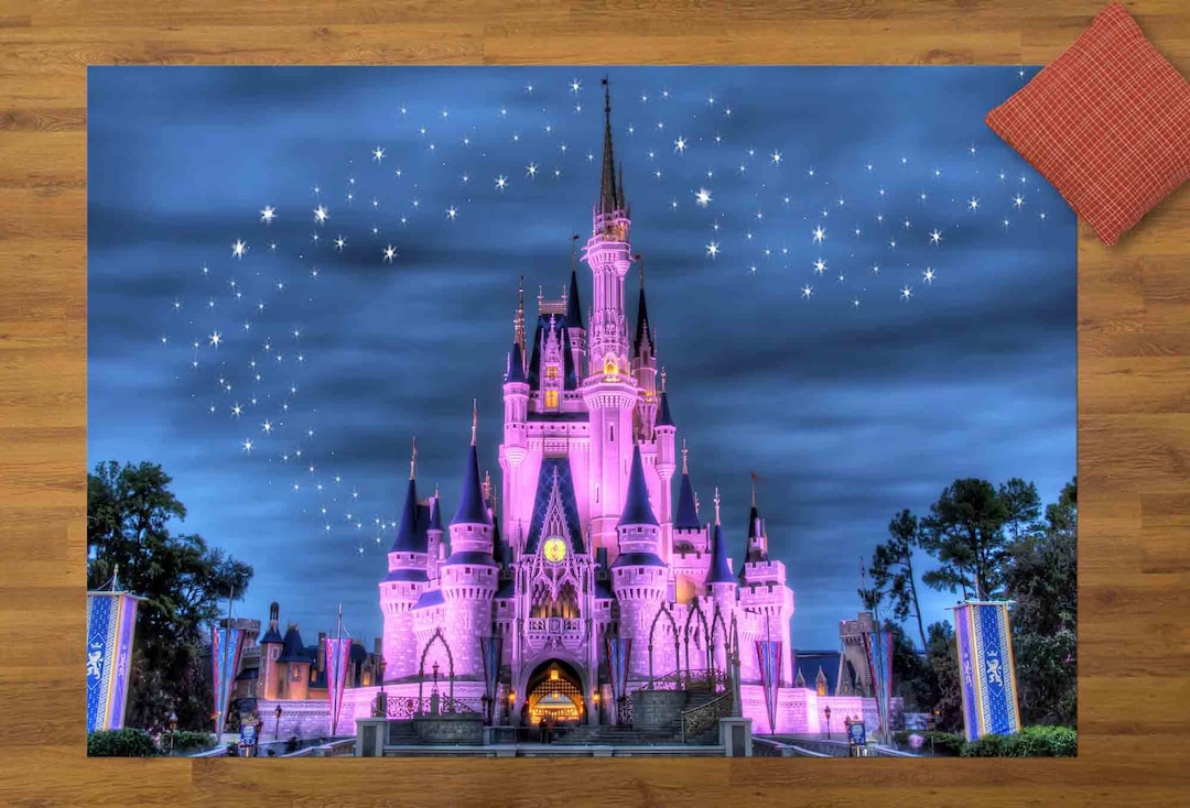 Cinderella Castle Rugs, Starry Sky Rug, Girl Room Rug, Kids Room Rug ...