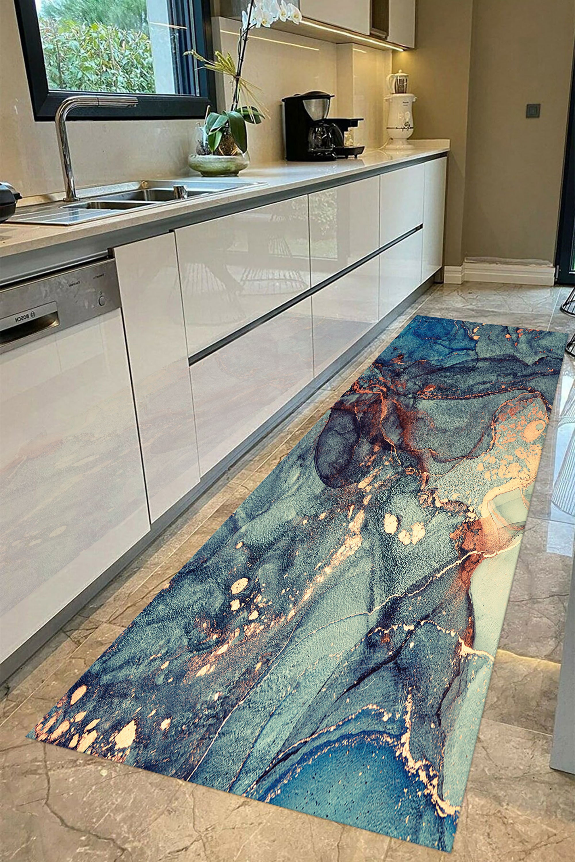 Green and Blue Marble Rug, Brown Marble Rugs, Blue Marble Rug, Marble ...