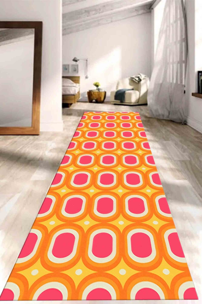 Retro Rug, 70s Rug, Psychedelic Rug, Modern Rugs, Nursery Rug, Wall ...