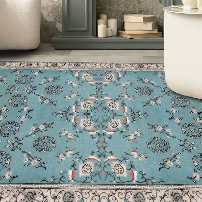 Turquoise Rug - Etsy