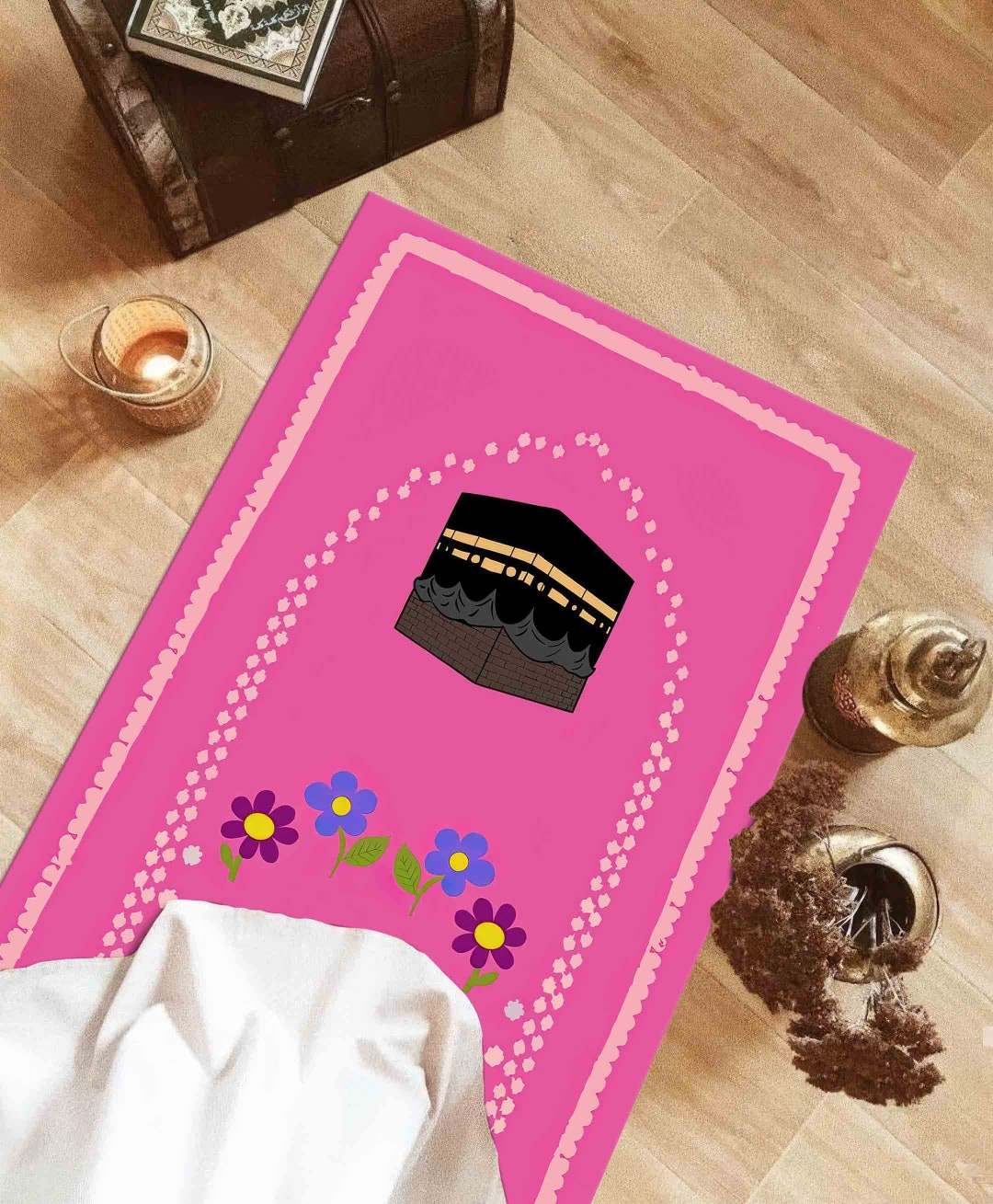 Pink Prayer Rug, Children Rug, Prayer Rug, Muslim Home Rug, Gift for ...