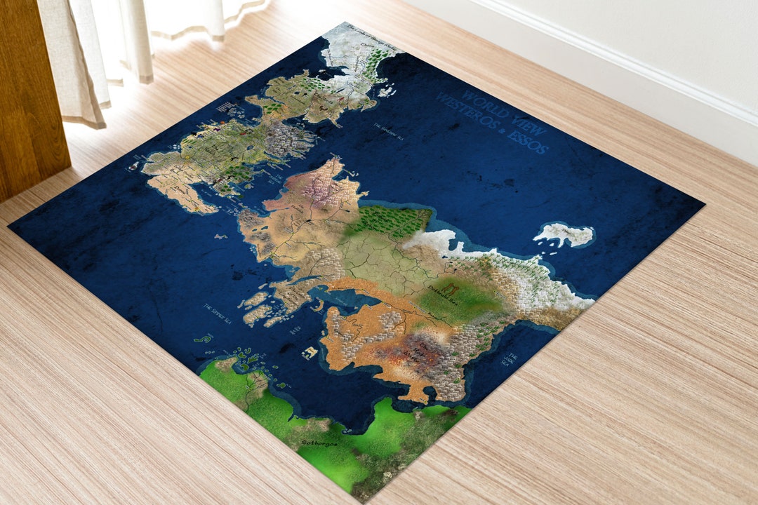 Westeros and Essos Map Rugs, Movie Map Rug, Vintage Map Rugs, Map Rugs ...