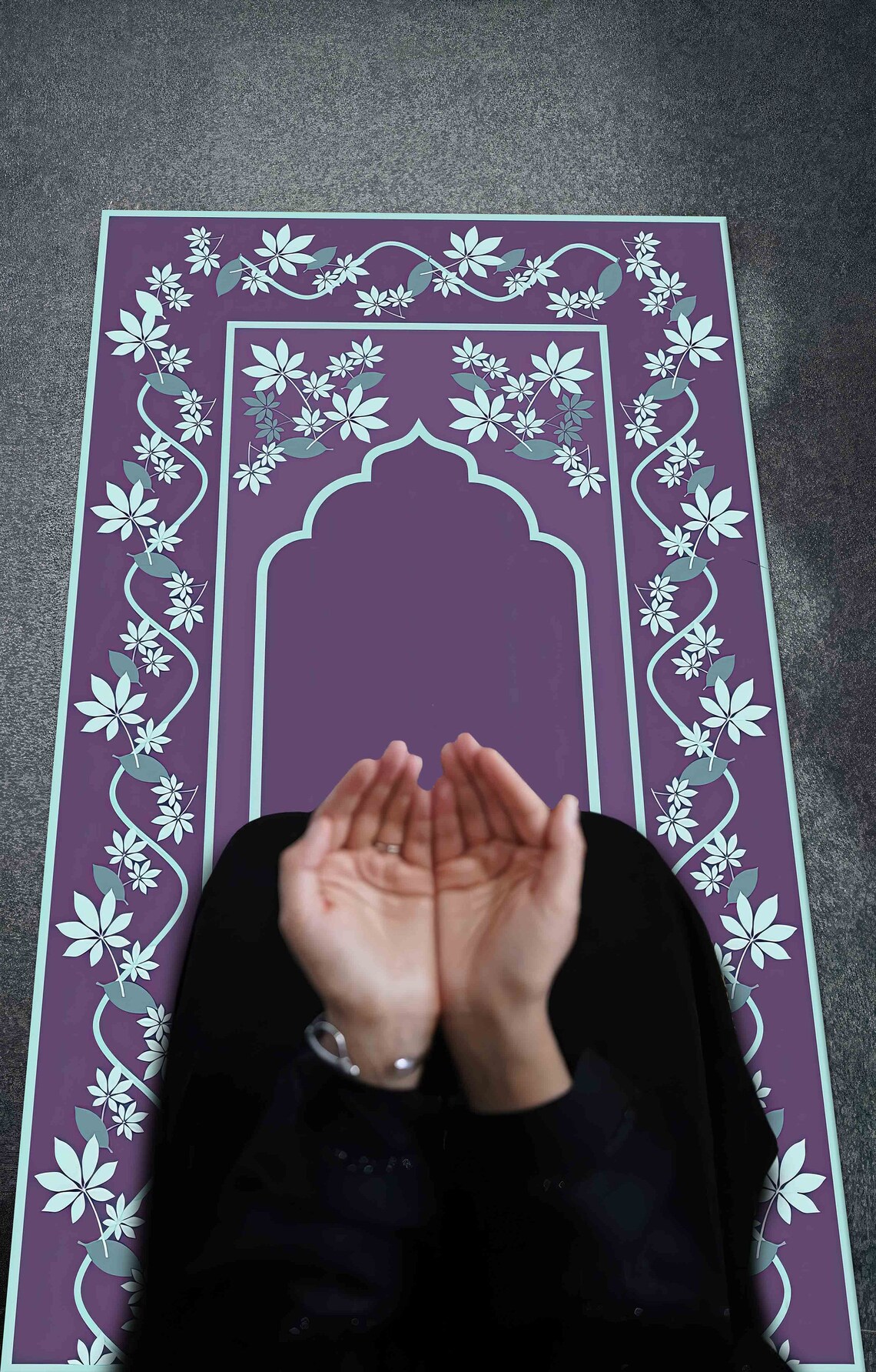 Purple Prayer Rug, Blue Prayer Rug, Prayer Rug, Muslim Home Rug ...