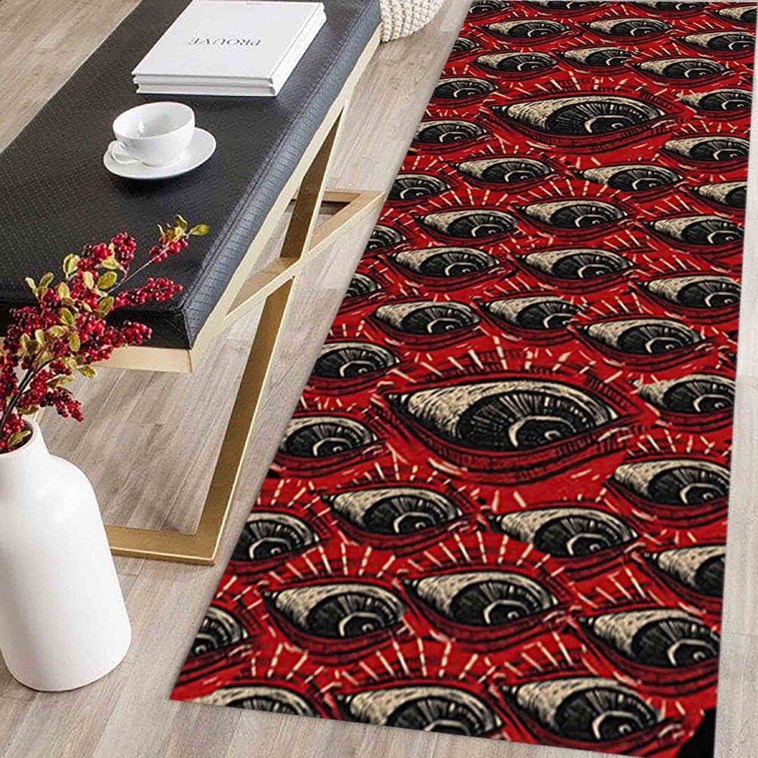 Horror Scare Eye Rugs, Horror Rug, Trendy Rug, Modern Rugs, Runner Rug ...