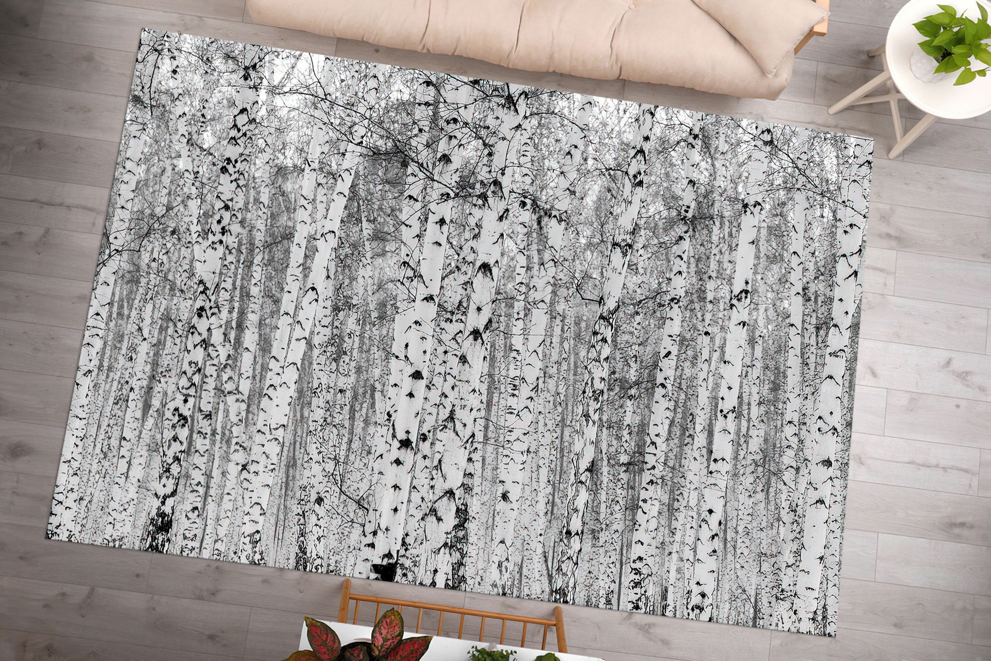Birch Forest Rugs, Birch Forest Rug, Forest Landscape Rug, View Rugs ...